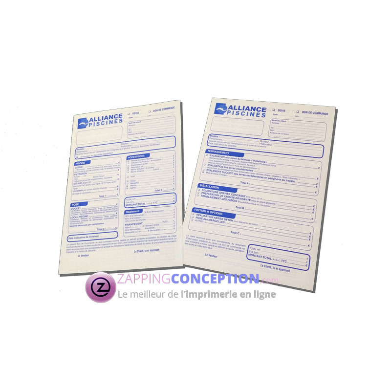 Impression de liasses autocopiantes [copie carbone]