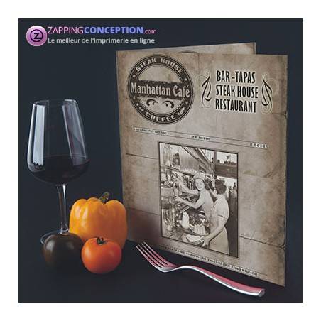 Impression menu et carte pour restaurant